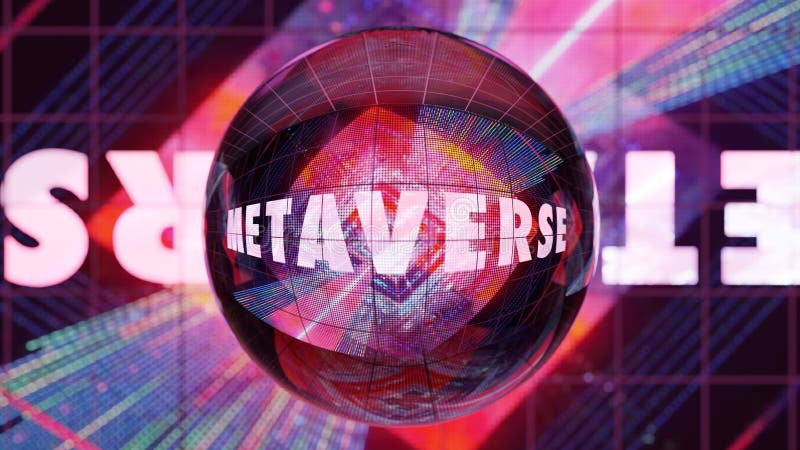 Metaverse in Reflective Globe. Reflecting a Virtual LED Wall with ...