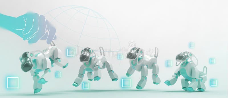 Metaverse Robot Dogs and Digital Pet Technology with Concept of ...