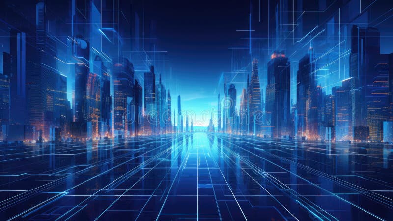 A Metaverse Smart Technology City with Digital Futuristic Data ...