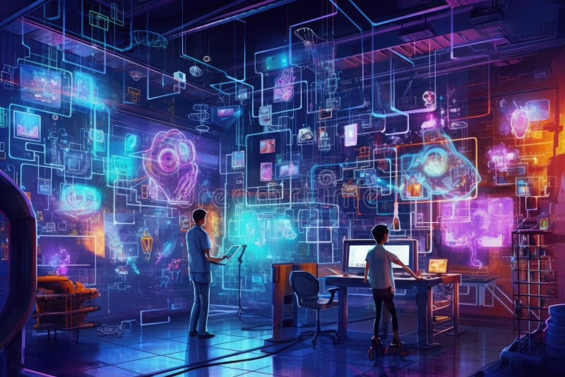 Metaverse Technology Concept VR Virtual Reality Metaverse Visualization ...