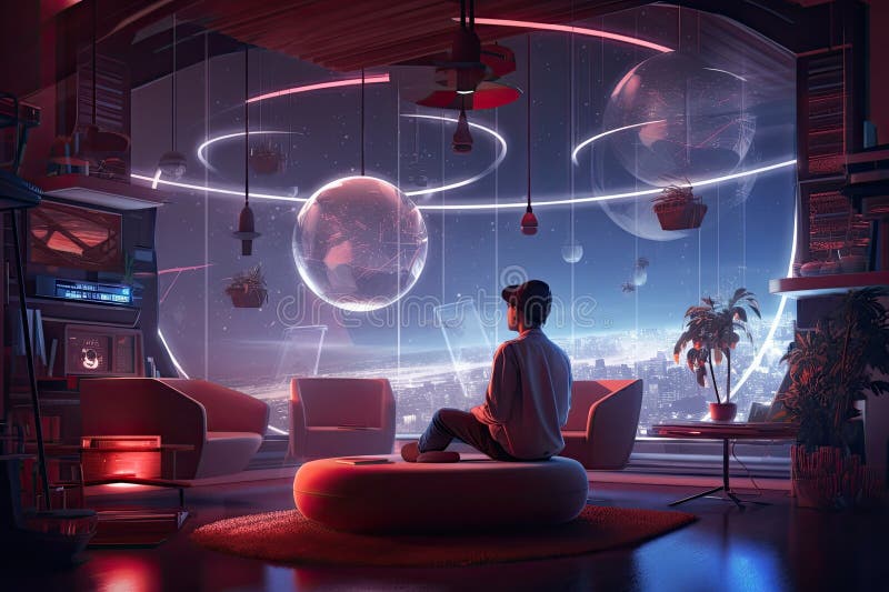 Metaverse Technology Concept VR Virtual Reality Metaverse Visualization ...