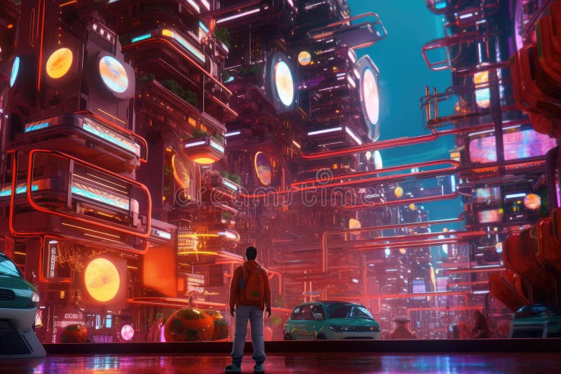 Metaverse Technology Concept VR Virtual Reality Metaverse Visualization ...