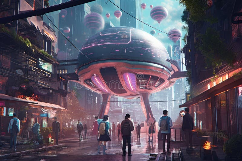 Metaverse Technology Concept VR Virtual Reality Metaverse Visualization ...