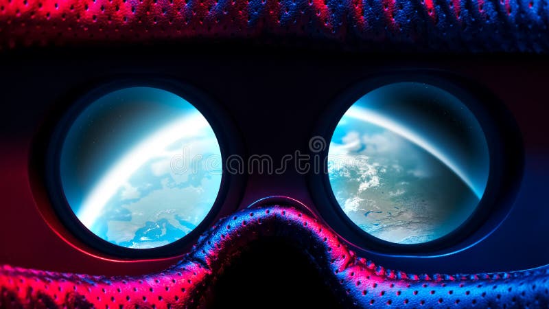 Metaverse Technology Virtual Reality Device Concept. Stock Image ...
