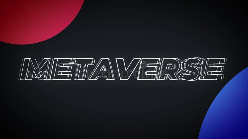 Metaverse Text Animation Background Stock Footage - Video of earn ...