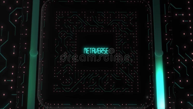 Metaverse - Themed Chip Visual Stock Footage - Video of technology ...