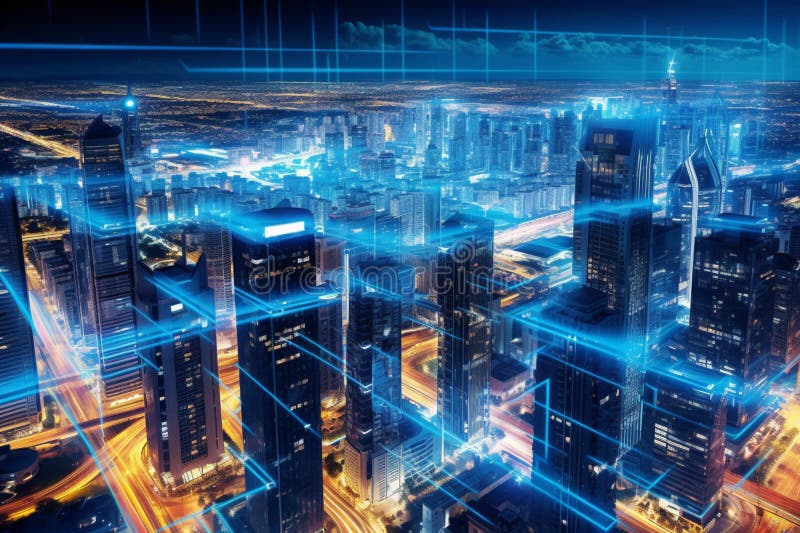 Metaverse Vision Enhances the Intelligence of a Smart City. Stock ...