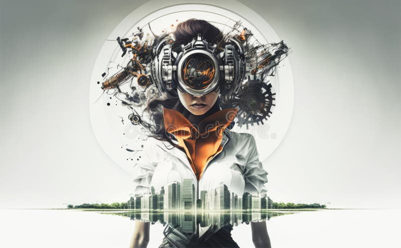 The Metaverse Visualized by a Futuristic Scene with Future Technology ...