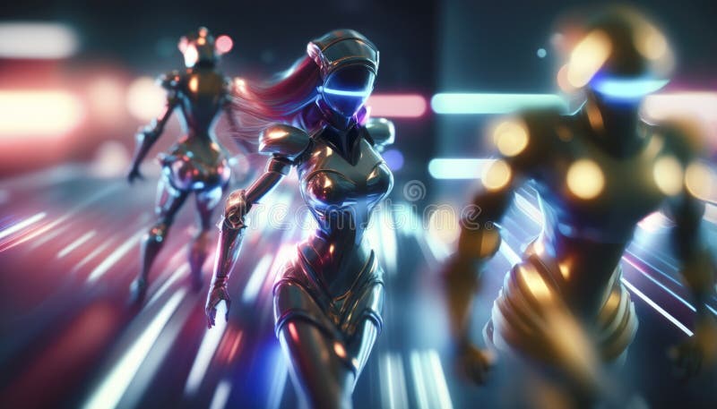 The Metaverse Visualized by a Futuristic Scene with Future Technology ...