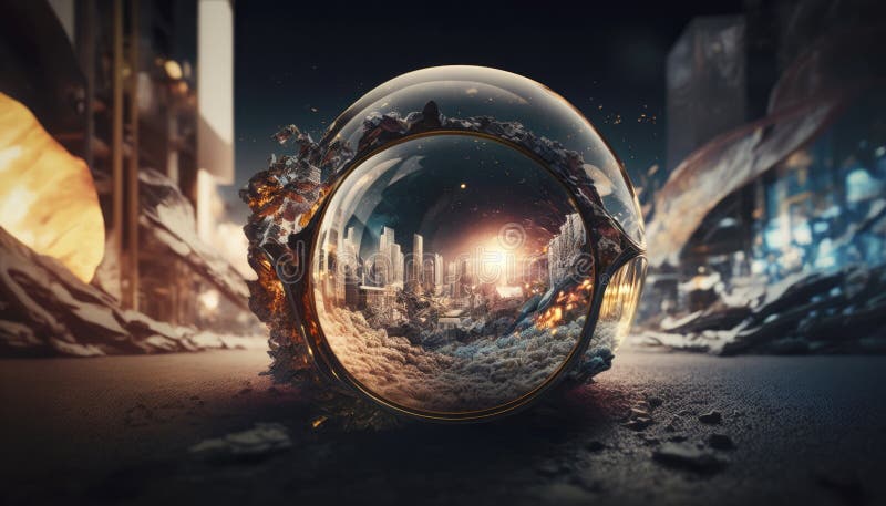 The Metaverse Visualized by a Futuristic Scene with Future Technology ...