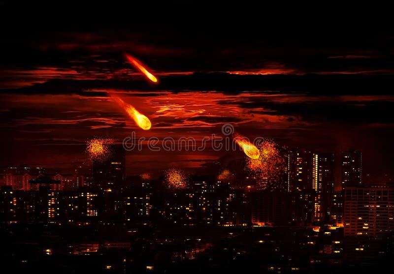 Meteor stock photo. Image of destroying, doom, comet - 20901542