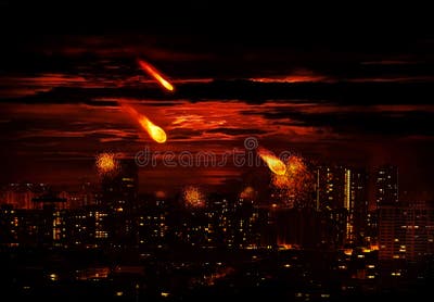 Meteor stock photo. Image of destroying, doom, comet - 20901542