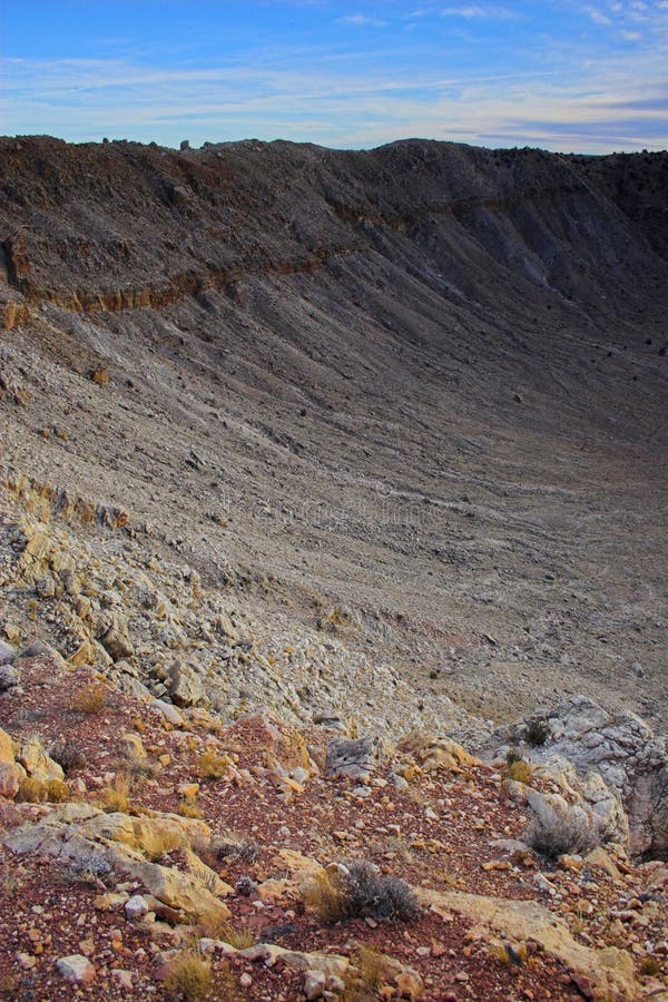 Meteor Crater stock photo. Image of stone, color, desert - 3469658