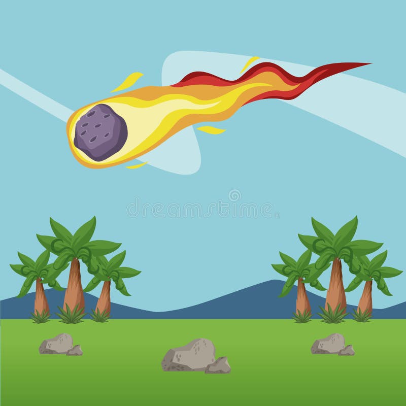 Meteor falling stock illustration. Illustration of alien - 21899443
