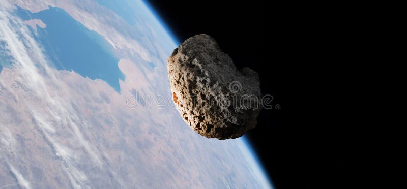 Meteor Falling To the Ground Stock Image - Image of alien, atmosphere ...