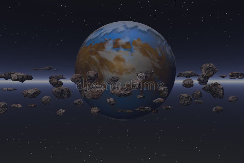 Meteor field stock illustration. Illustration of universe - 1243476