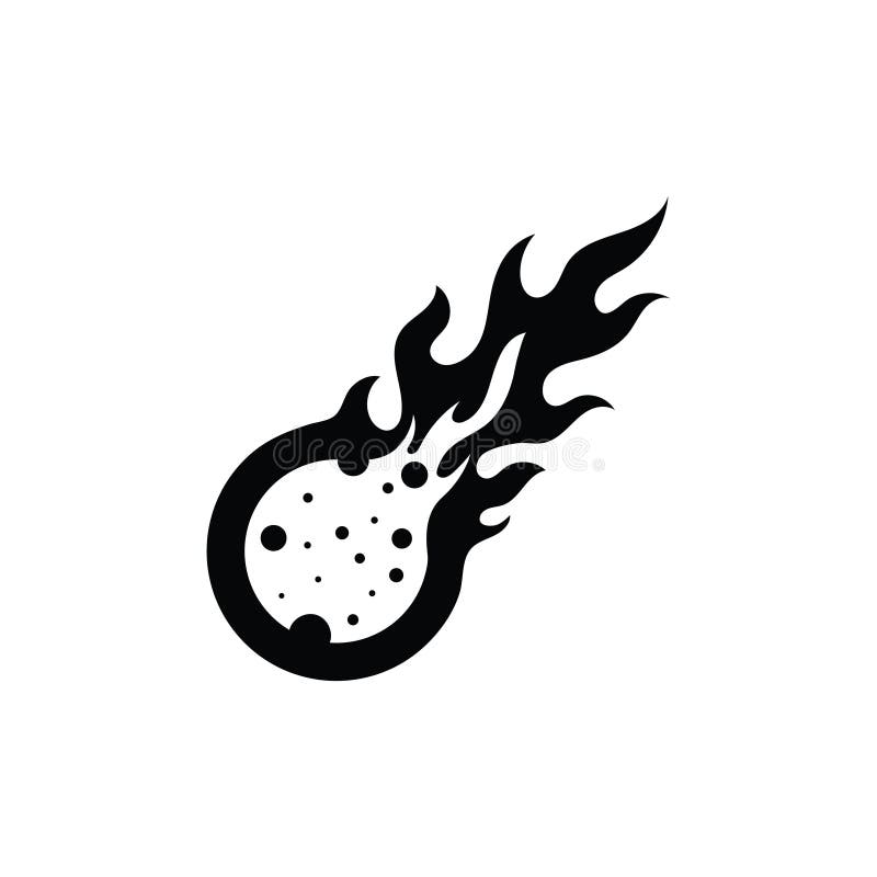 Meteor Icon Design Template Vector Isolated Illustration Stock Vector ...