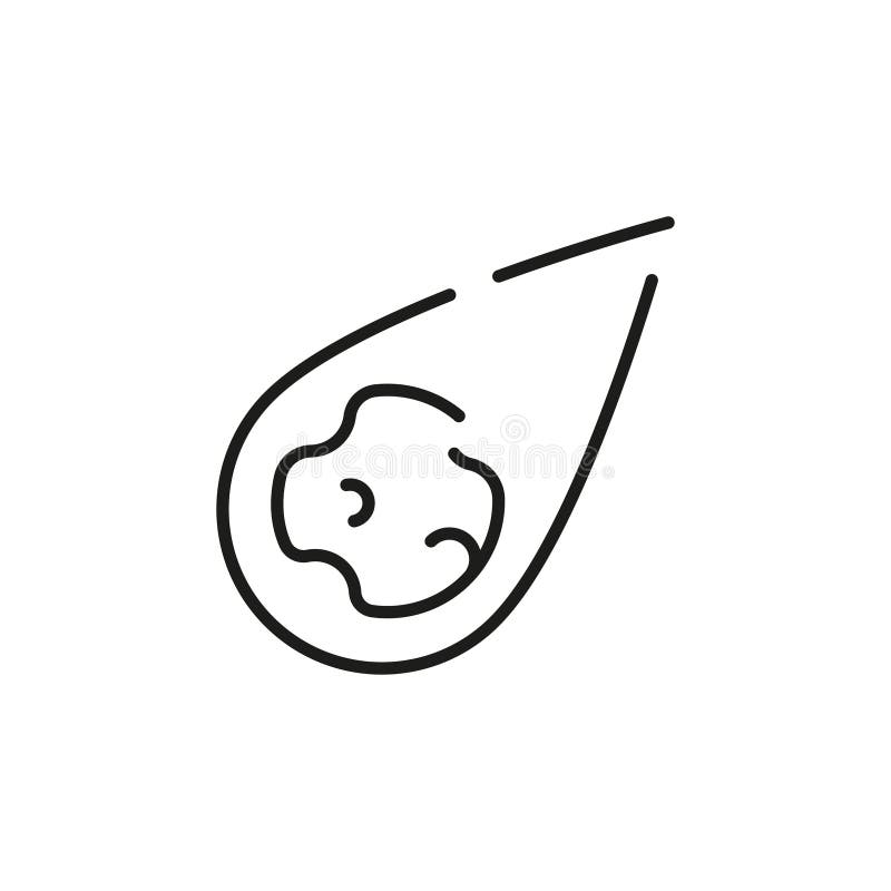 Meteor Icon stock vector. Illustration of system, orbit - 326576689