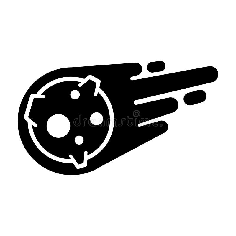 Meteor Icon Vector Design Template Basic RGB Stock Illustration ...