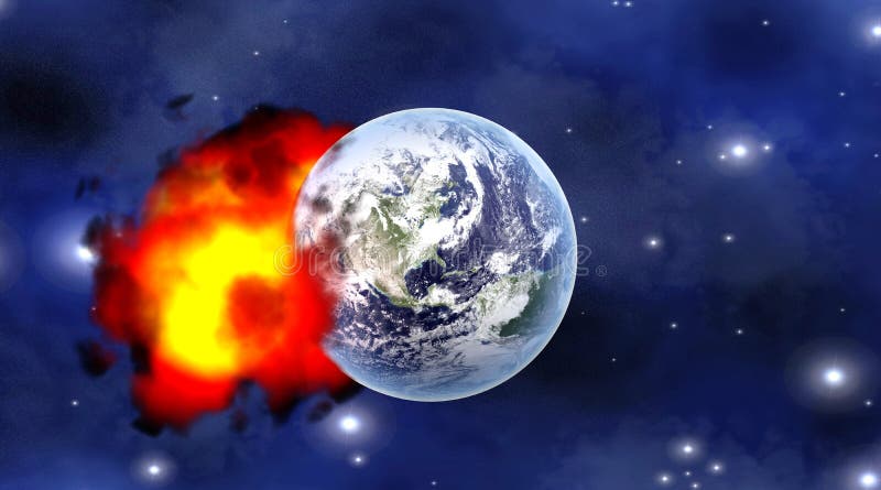 Meteor impact stock illustration. Illustration of abstract - 24988161
