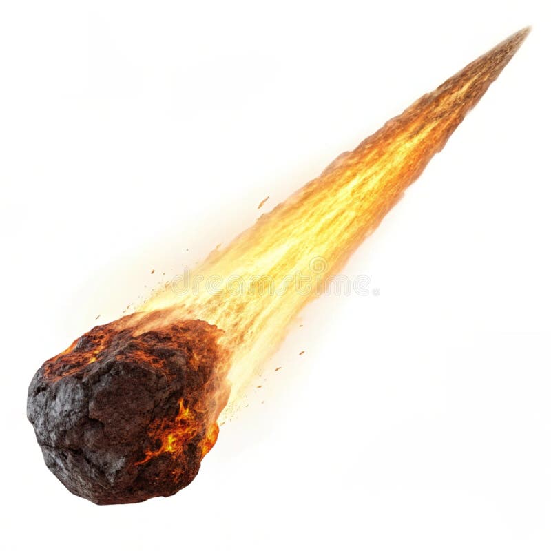Meteor Isolated on Transparent Background Stock Illustration ...