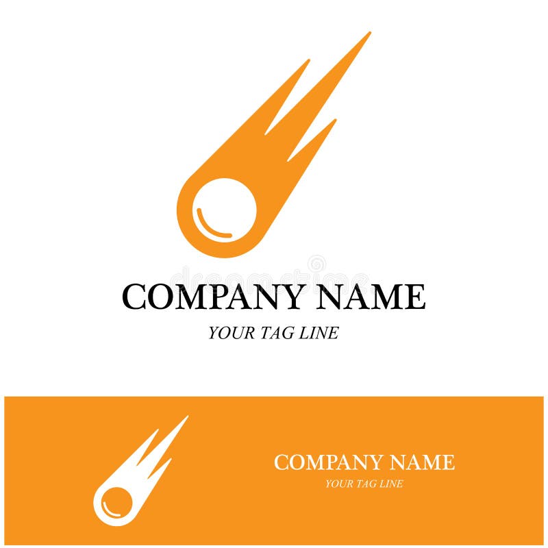 Meteor Logo and Symbol Vector Stock Illustration - Illustration of fast ...
