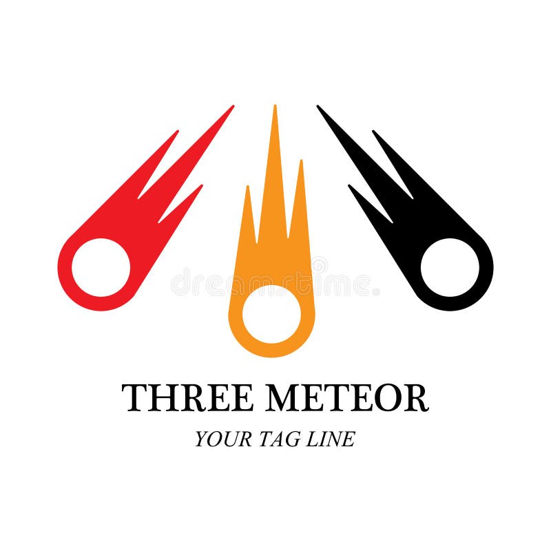 Meteor Logo and Symbol Vector Stock Illustration - Illustration of ...