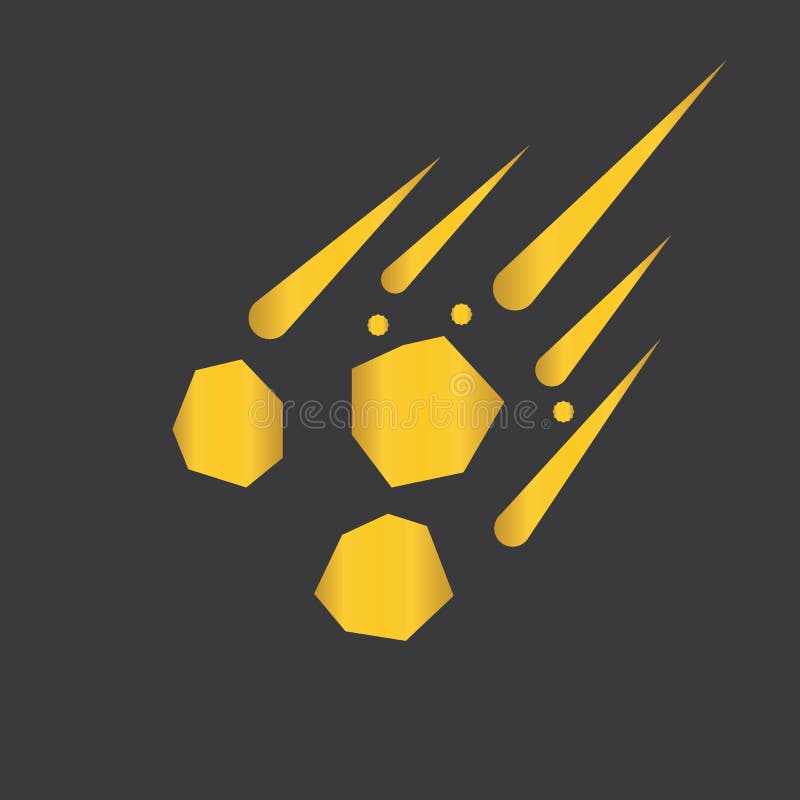 Meteor logo stock vector. Illustration of meteor, explosion - 229465023