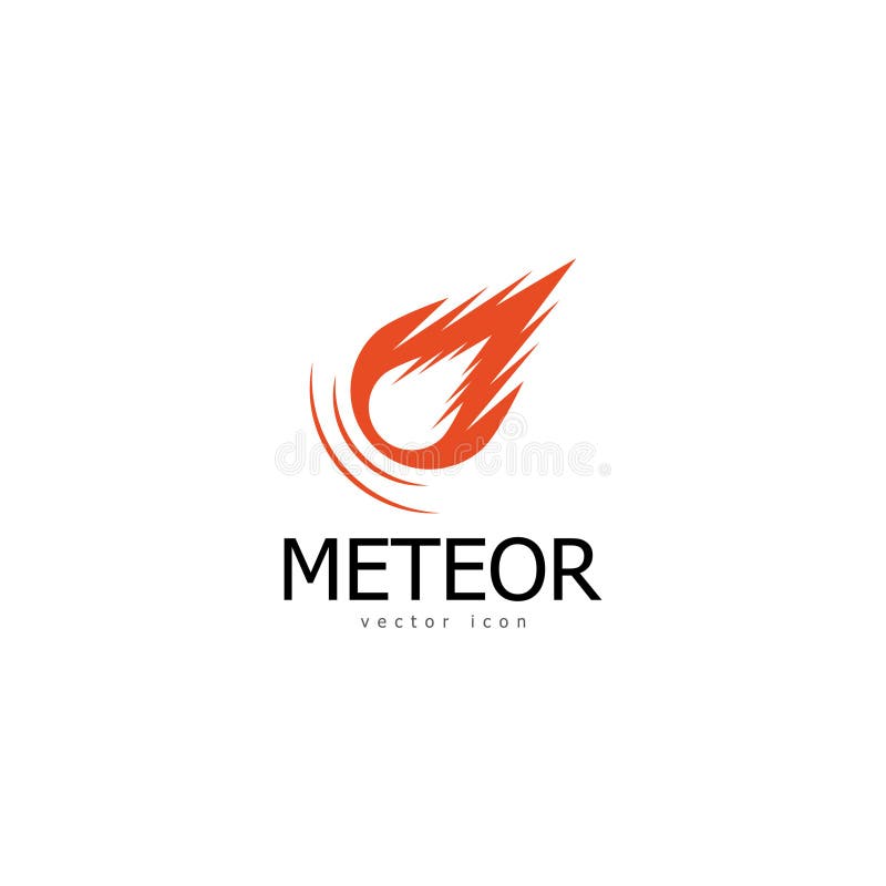 Meteor Logo Vector Template Design Stock Vector - Illustration of ...
