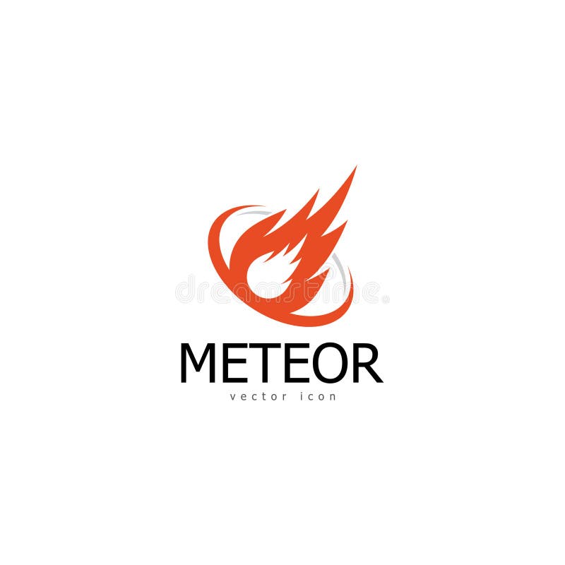 Meteor Logo Vector Template Design Stock Vector - Illustration of sign ...
