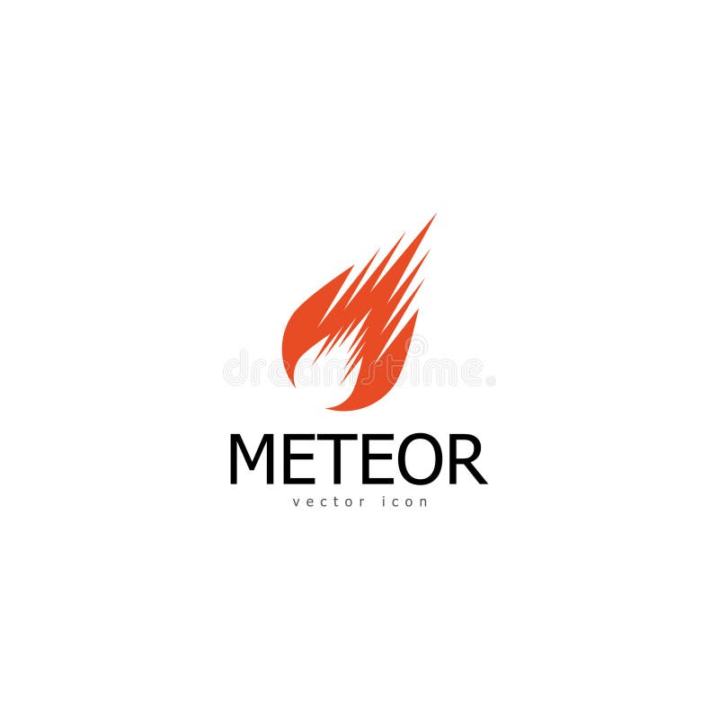 Meteor Logo Vector Template Design Stock Vector - Illustration of ...