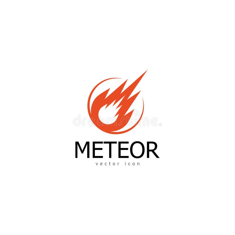 Meteor Logo Vector Template Design Stock Vector - Illustration of ...