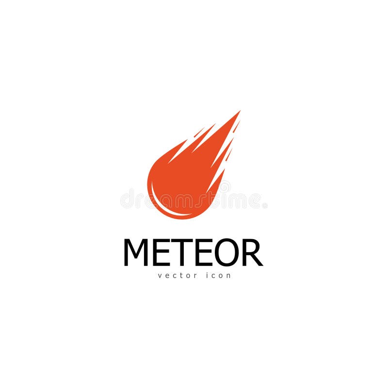 Meteor Logo Vector Template Design Stock Vector - Illustration of ...