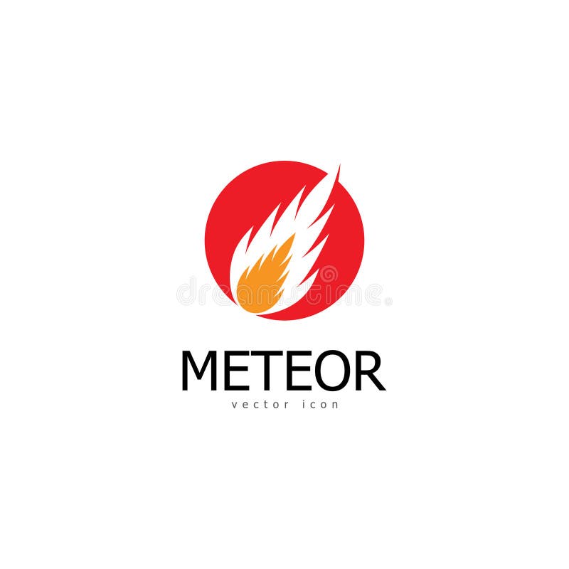 Meteor Logo Vector Template Design Stock Vector - Illustration of ...