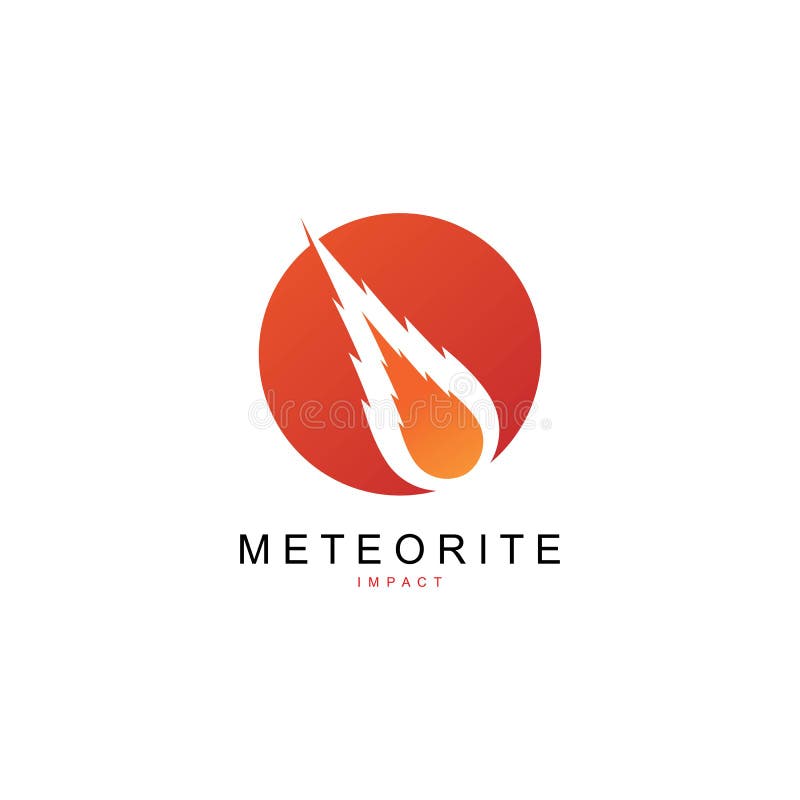Meteor logo vector stock illustration. Illustration of cosmos - 180066454