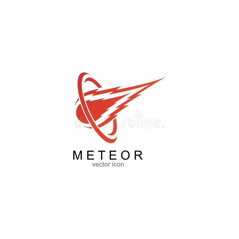 Meteor logo vector stock illustration. Illustration of mobile - 180066455