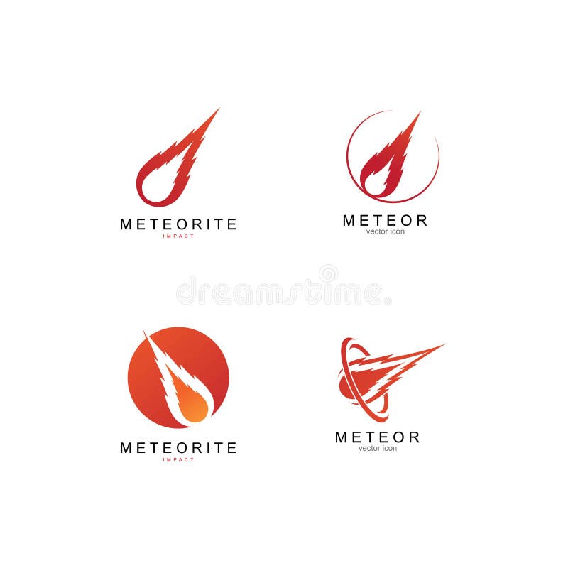 Meteor logo vector stock illustration. Illustration of mobile - 180066455
