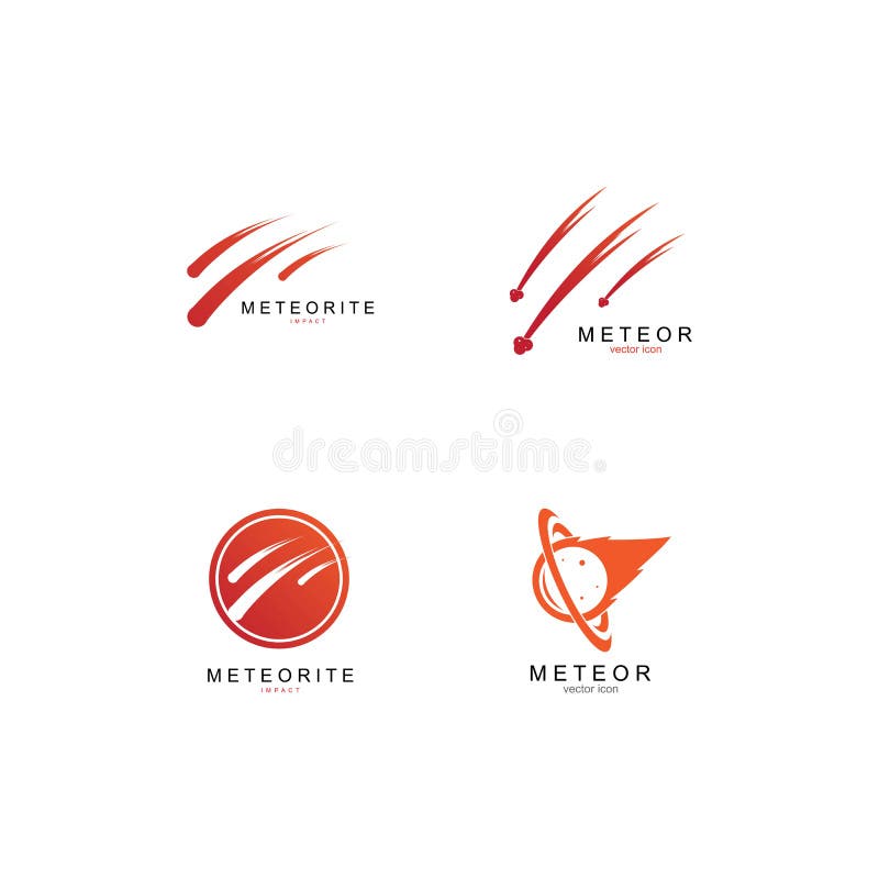 Meteor logo vector stock illustration. Illustration of mobile - 180066455
