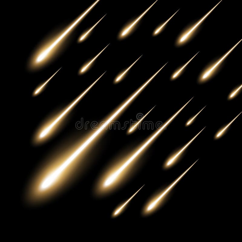 Meteor Rain Background, White Color Stock Vector - Illustration of ...