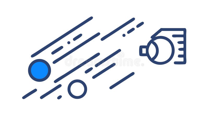 Meteor Shower and Cosmic Event, Vector Design Generative AI Stock ...