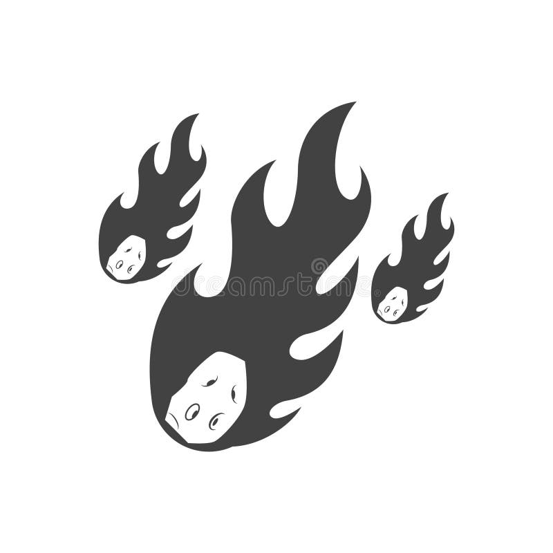 Meteor Shower. Vector Illustration Decorative Design Stock Vector ...