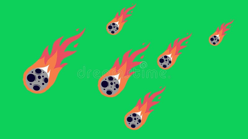 Meteor Spark Flakes Overlay on Green Screen - Chromatic Background ...