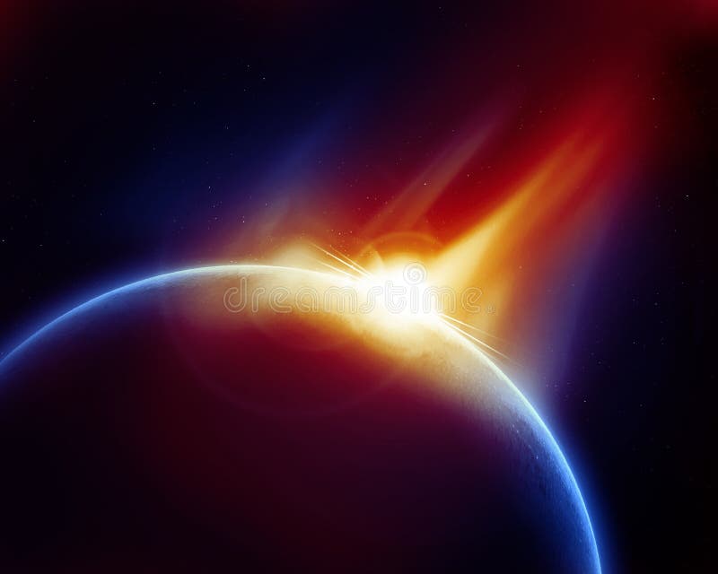 Meteor strike stock illustration. Illustration of dinosaur - 10823517