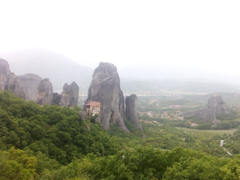 Meteora stock image. Image of mountain, grcka, holiday - 114619167