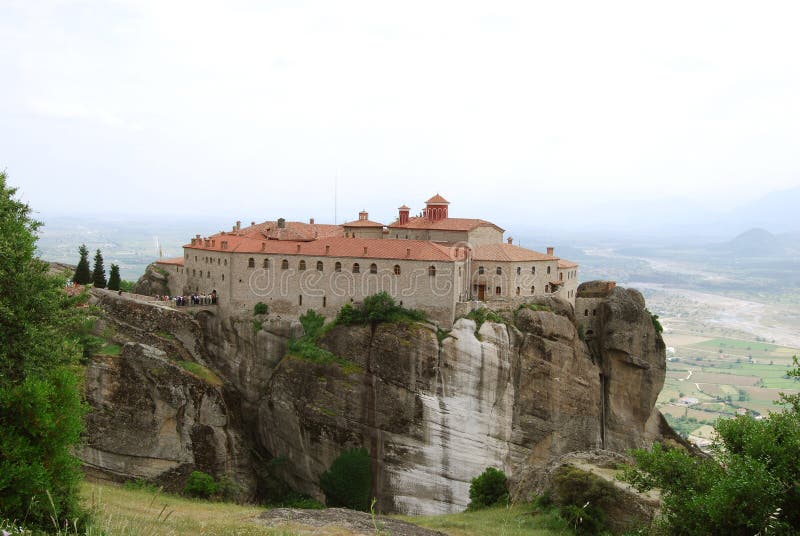 Meteora landscape stock image. Image of bible, christian - 13224137