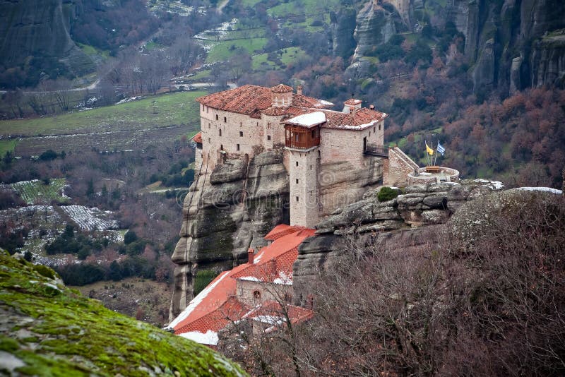 The Meteora monastery stock image. Image of history, traditional - 18178337