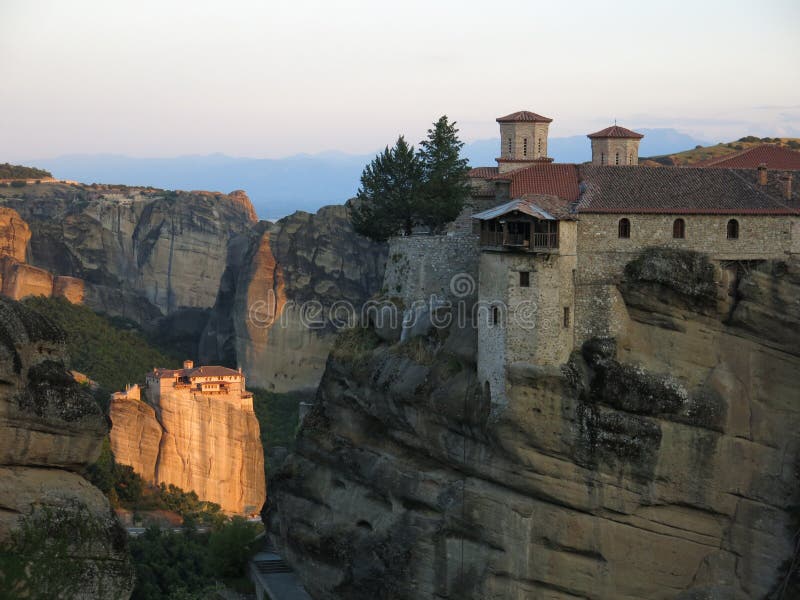 Meteora monastery complex stock image. Image of religious - 51213039