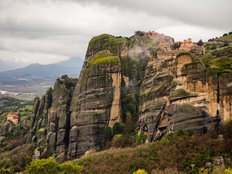 Meteora mountain in Greece stock image. Image of meteora - 68823563
