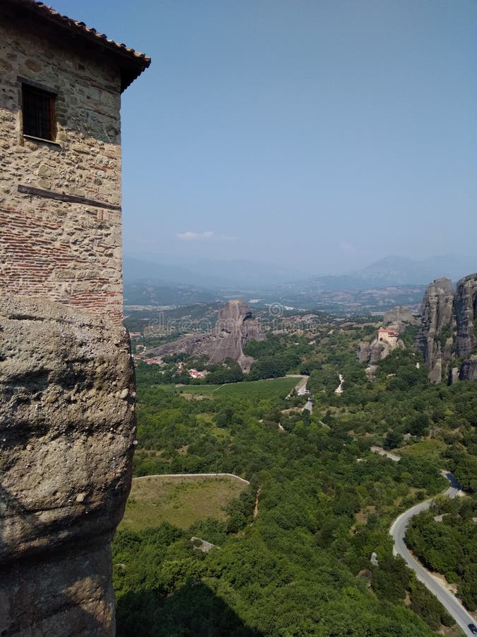 Meteora stock photo. Image of meteora, landscape, mountains - 156426102