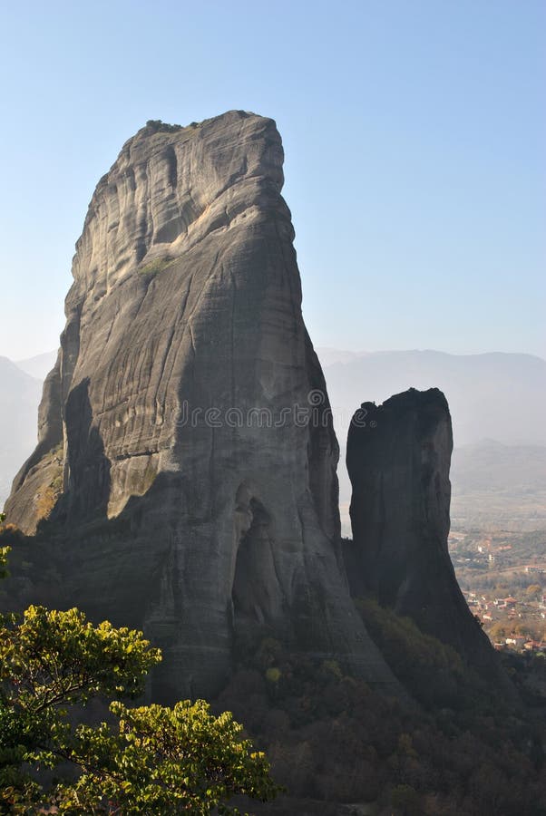 Meteora rocks stock image. Image of famous, kalambaka - 22212581